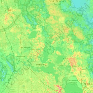 Big Pine Island topographic map, elevation, terrain