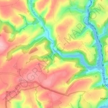 Watergate topographic map, elevation, terrain
