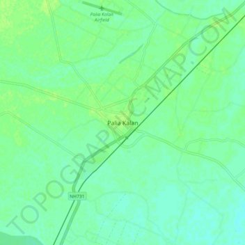 Palia topographic map, elevation, terrain