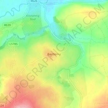 Bartlemy topographic map, elevation, terrain