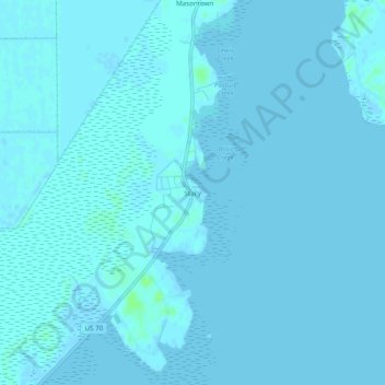 Stacy topographic map, elevation, terrain