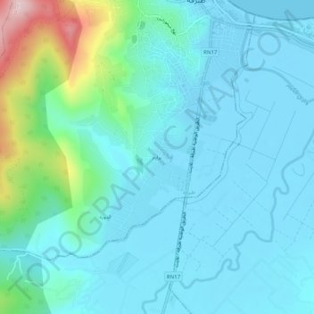 Brarim topographic map, elevation, terrain