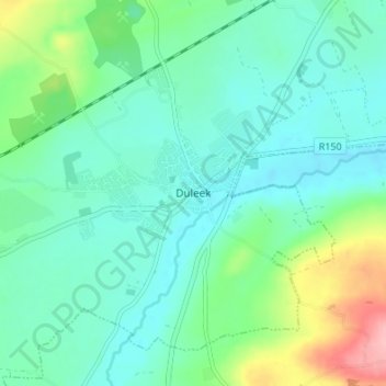 Duleek topographic map, elevation, terrain