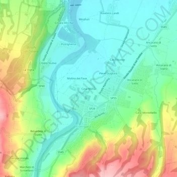 Casa Matta topographic map, elevation, terrain