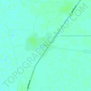 Tropeang Chhuk topographic map, elevation, terrain
