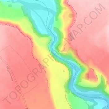 Rakaia Gorge topographic map, elevation, terrain