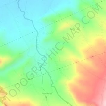 Porto Bello topographic map, elevation, terrain