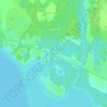Florence topographic map, elevation, terrain