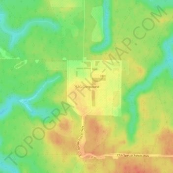 7SFG Compound topographic map, elevation, terrain
