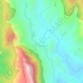 Sembuwatta Lake topographic map, elevation, terrain