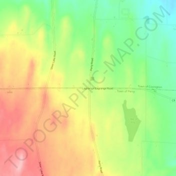 Lagrange Topographic Map Elevation Terrain