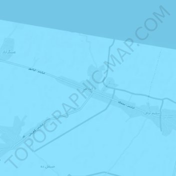 Anbar sar topographic map, elevation, terrain