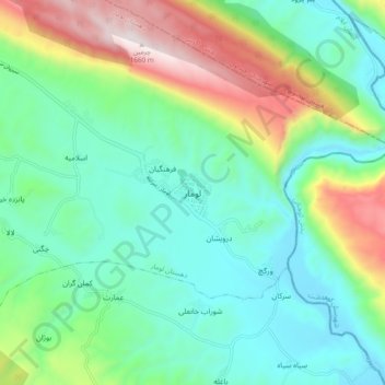 Lumar topographic map, elevation, terrain
