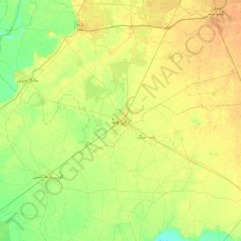 Raiwind topographic map, elevation, terrain