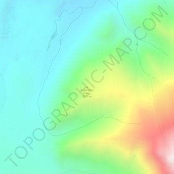 Panorama Ridge topographic map, elevation, terrain