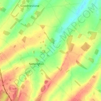 Beech Grove Bruderhof topographic map, elevation, terrain