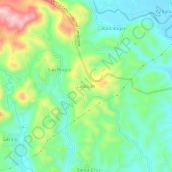 Lataban topographic map, elevation, terrain