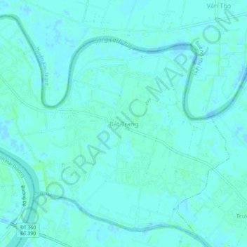 Bát Trang topographic map, elevation, terrain