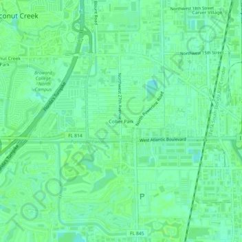 Collier Park topographic map, elevation, terrain