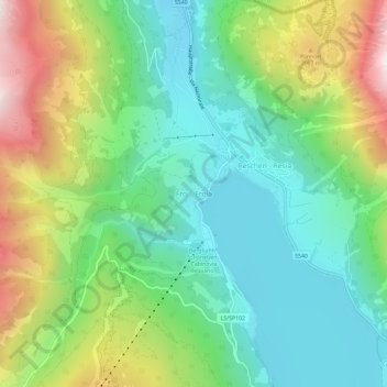 Froi topographic map, elevation, terrain