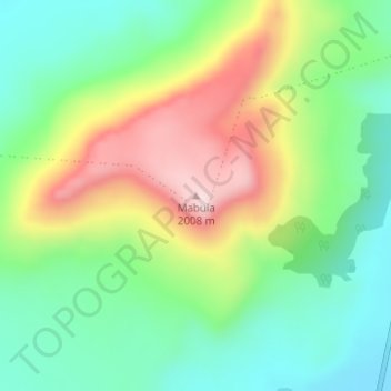 Mabula topographic map, elevation, terrain