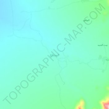 Al Masha'ikh topographic map, elevation, terrain