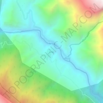 Gold topographic map, elevation, terrain