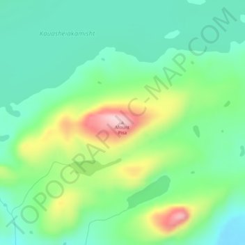 Mount Pisa topographic map, elevation, terrain