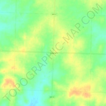 Virginia topographic map, elevation, terrain