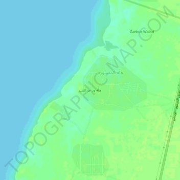 Hillat Wad Jar an Nabi topographic map, elevation, terrain