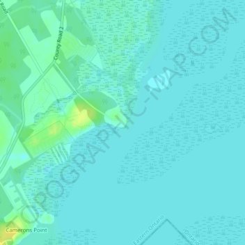 Fraser Point topographic map, elevation, terrain