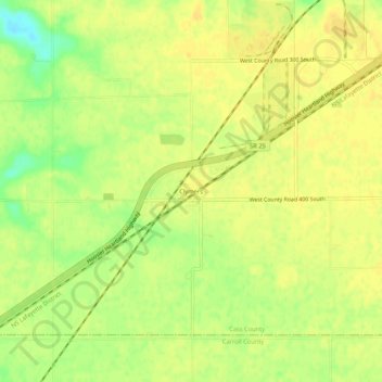 Clymers topographic map, elevation, terrain