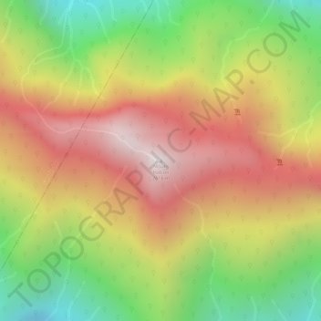 Mount Halcon topographic map, elevation, terrain