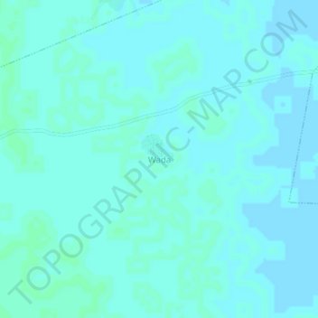 Wada topographic map, elevation, terrain