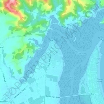 Point Wells topographic map, elevation, terrain