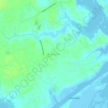 Bear Creek topographic map, elevation, terrain