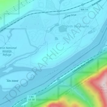 Hamilton Island topographic map, elevation, terrain
