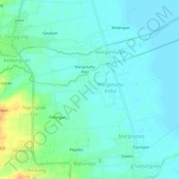 Semerak topographic map, elevation, terrain