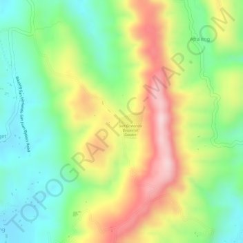 La Union Botanical and Zoological Garden topographic map, elevation, terrain