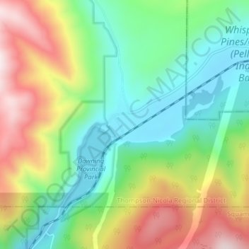 Kelly Lake topographic map, elevation, terrain