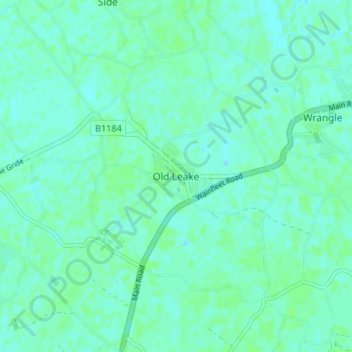 Old Leake topographic map, elevation, terrain