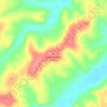 Carroll County topographic map, elevation, terrain