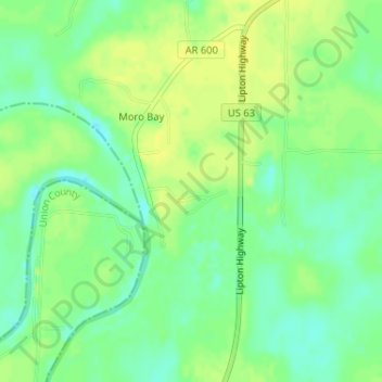 Moro Bay State Park topographic map, elevation, terrain