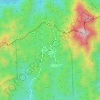 Ban Rak Thai topographic map, elevation, terrain