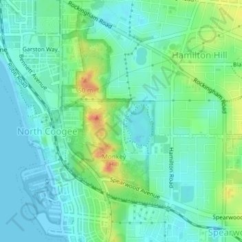Manning Park topographic map, elevation, terrain