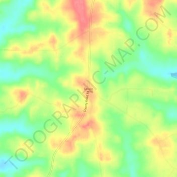 Union topographic map, elevation, terrain