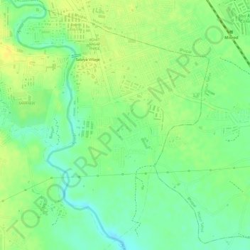 Salaiya topographic map, elevation, terrain