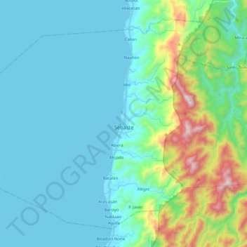 Sebaste topographic map, elevation, terrain