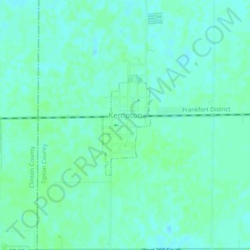 Kempton topographic map, elevation, terrain