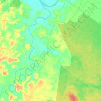 Bidwill topographic map, elevation, terrain